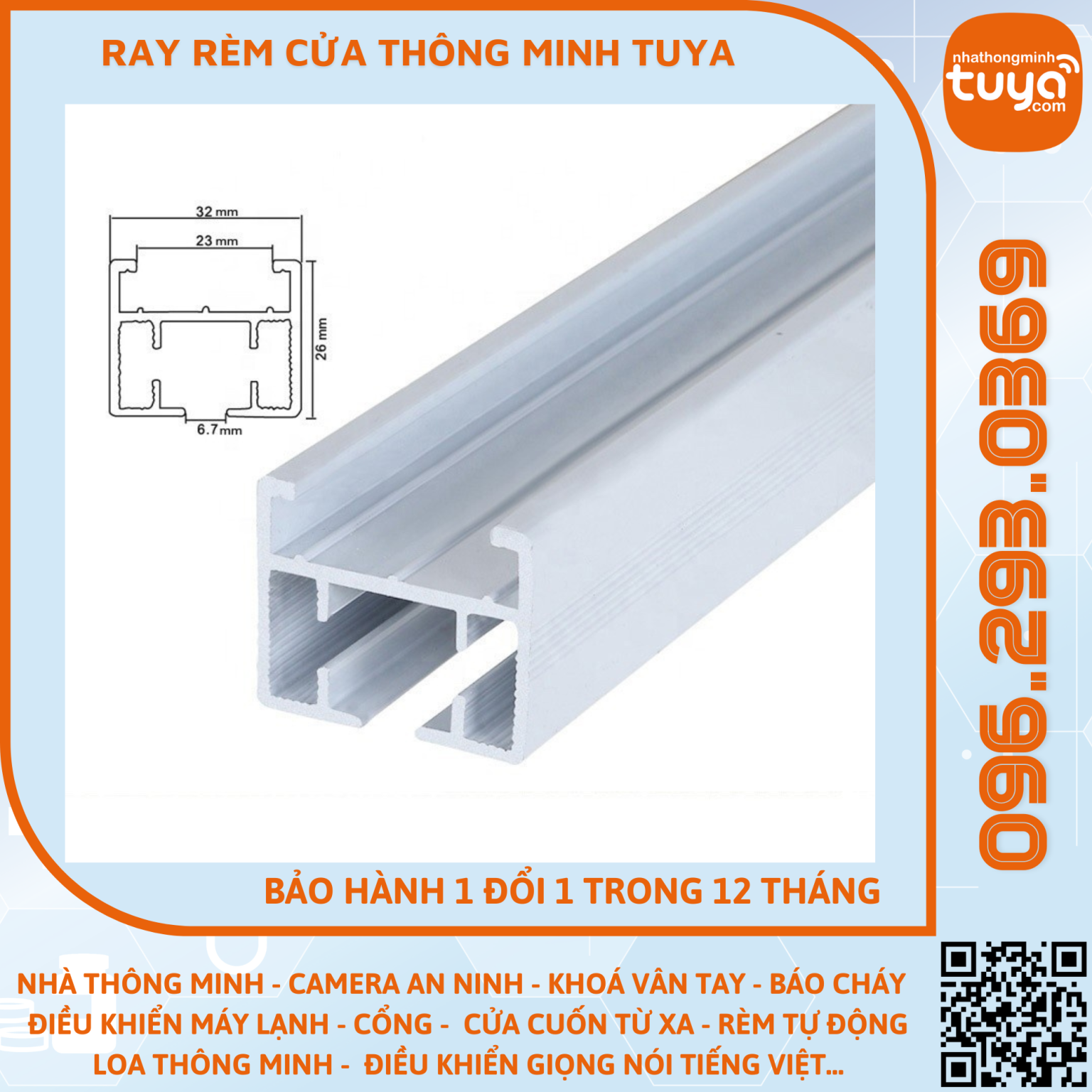 Ray rèm cửa thông minh Tuya - HANTECH - Smart Life